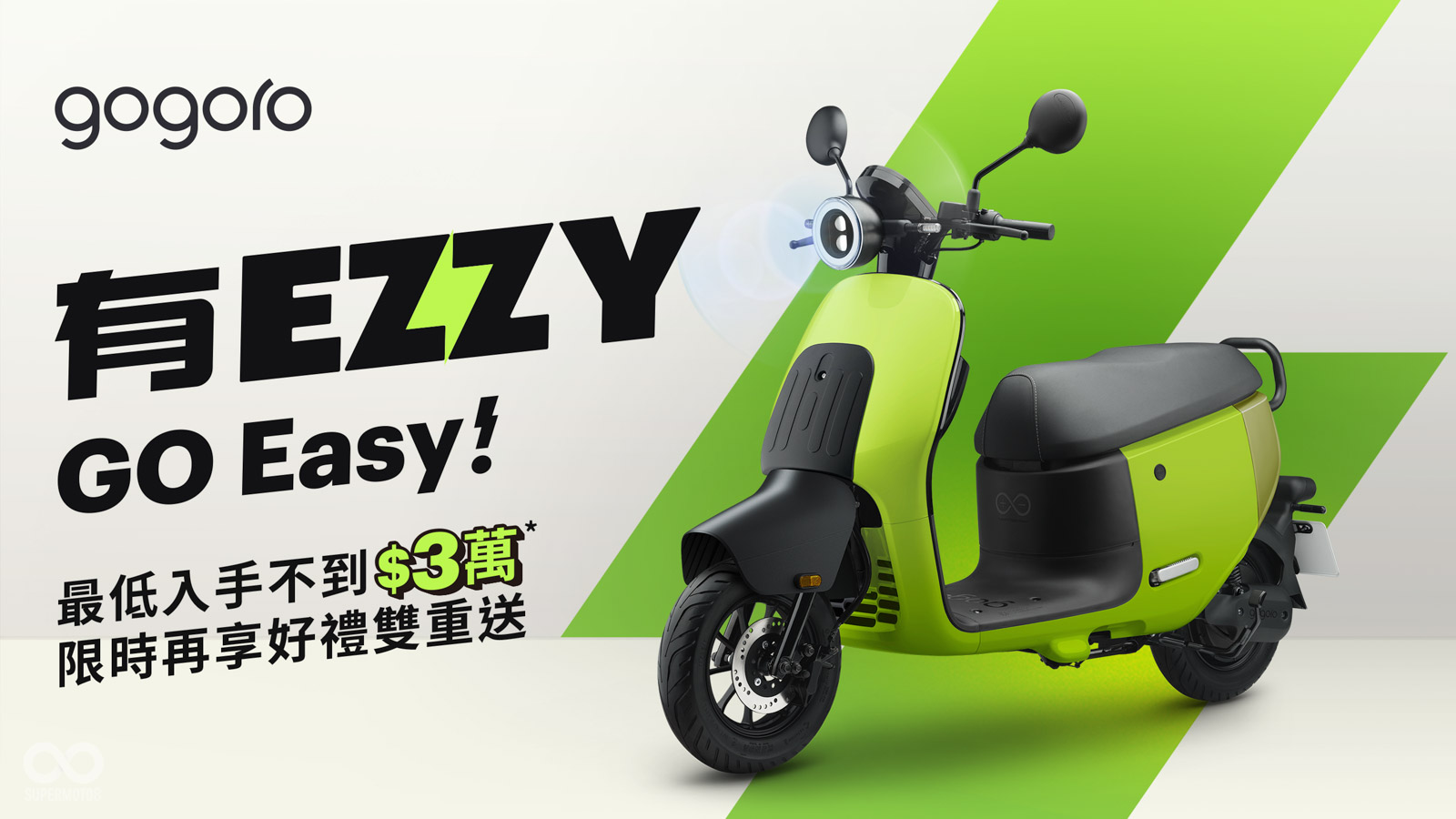 二輪入門首選 Gogoro EZZY 全新上市！ 更輕鬆的日常代步新選擇 搭配補助最低入手價不到 3 萬元，限時再享配件好禮雙重送 ...